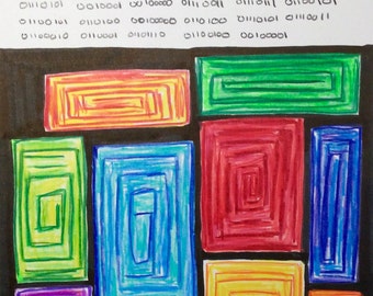 Binary code | Etsy