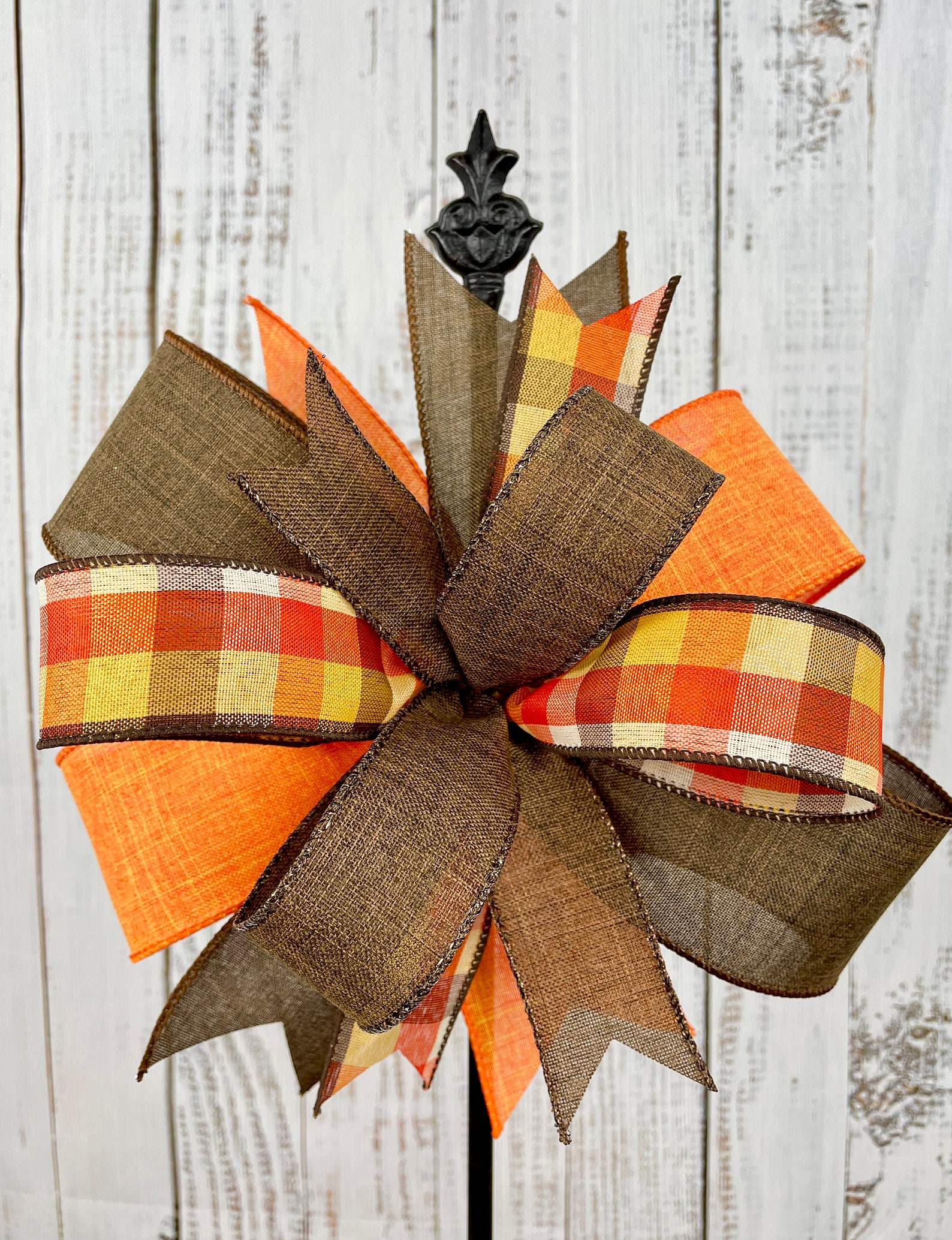 Fall Wreath Bow Fall Lantern Bow Fall Door Hanger Bow - Etsy