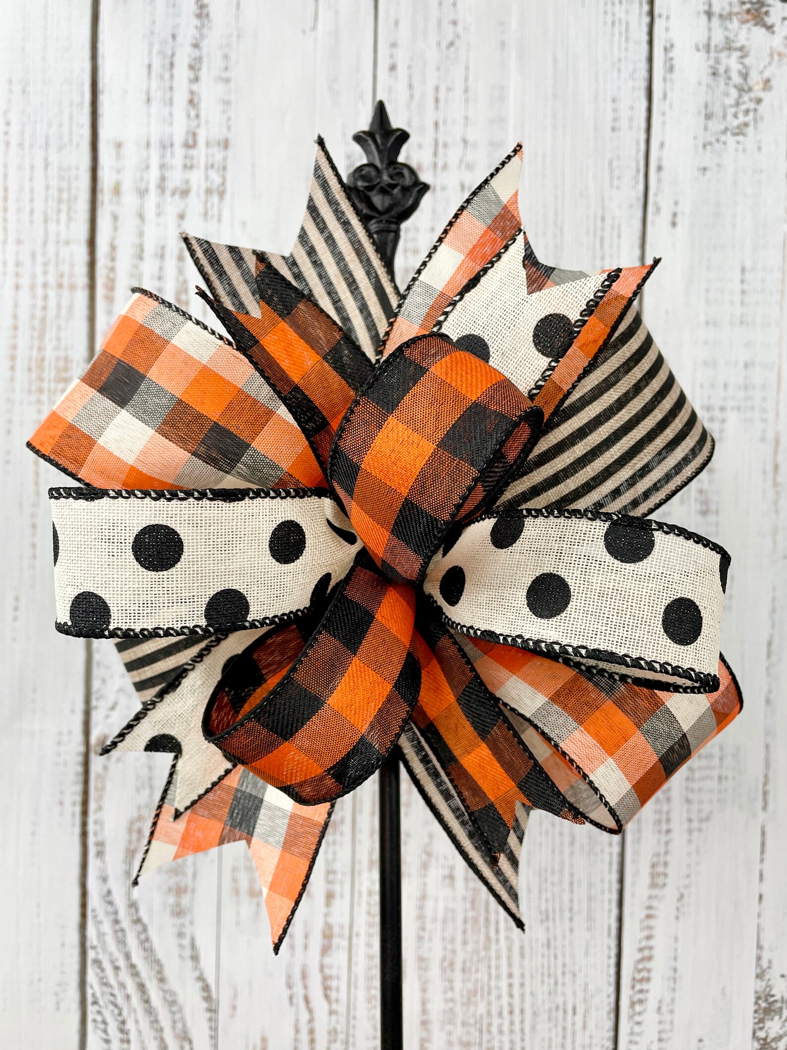 Fall Wreath Bow Halloween Wreath Bow Fall Lantern Bow Fall - Etsy