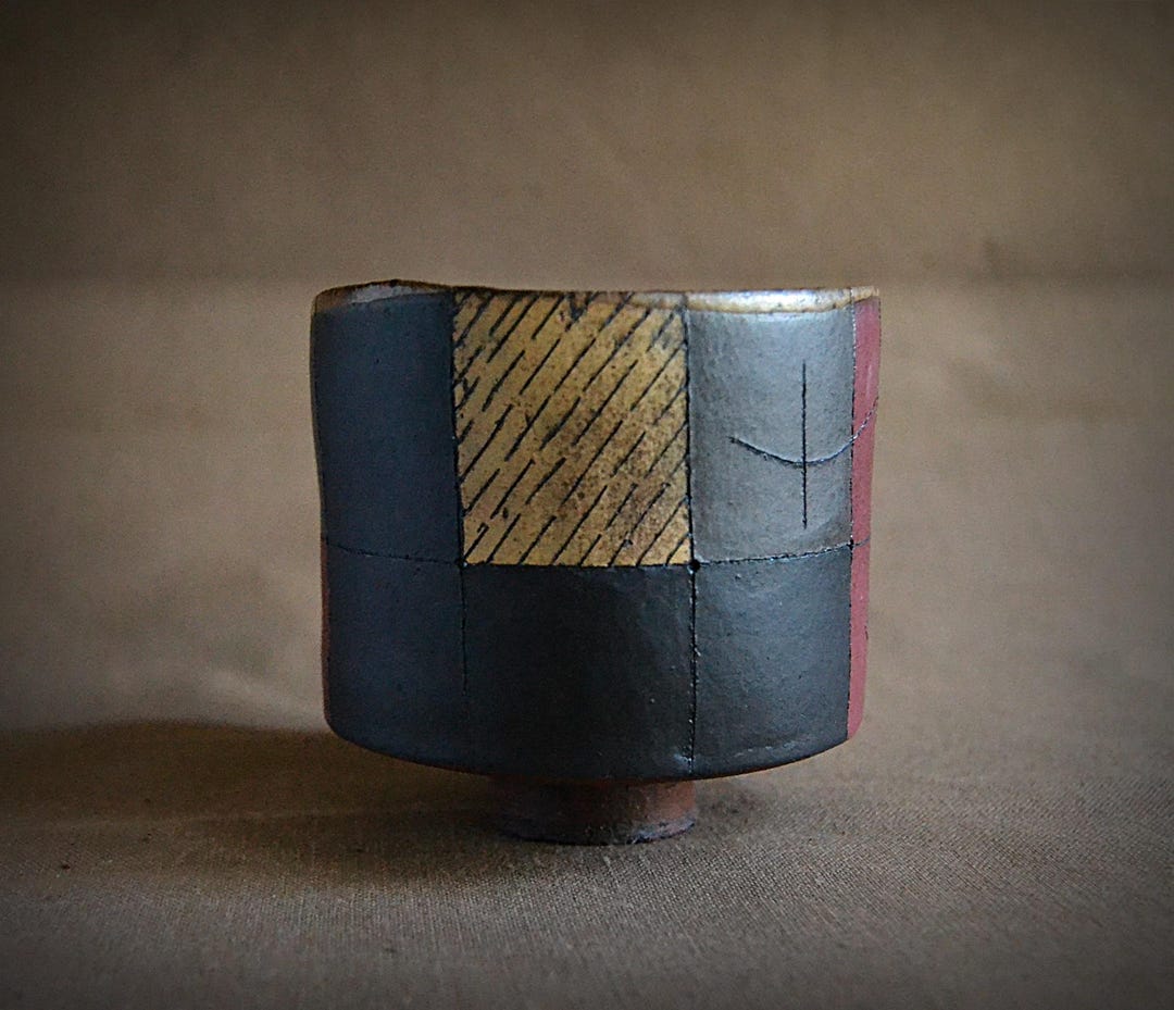 Handmade Stoneware Chawan Tea Bowl: Modern Wabi Sabi Ceramic Cup - Etsy
