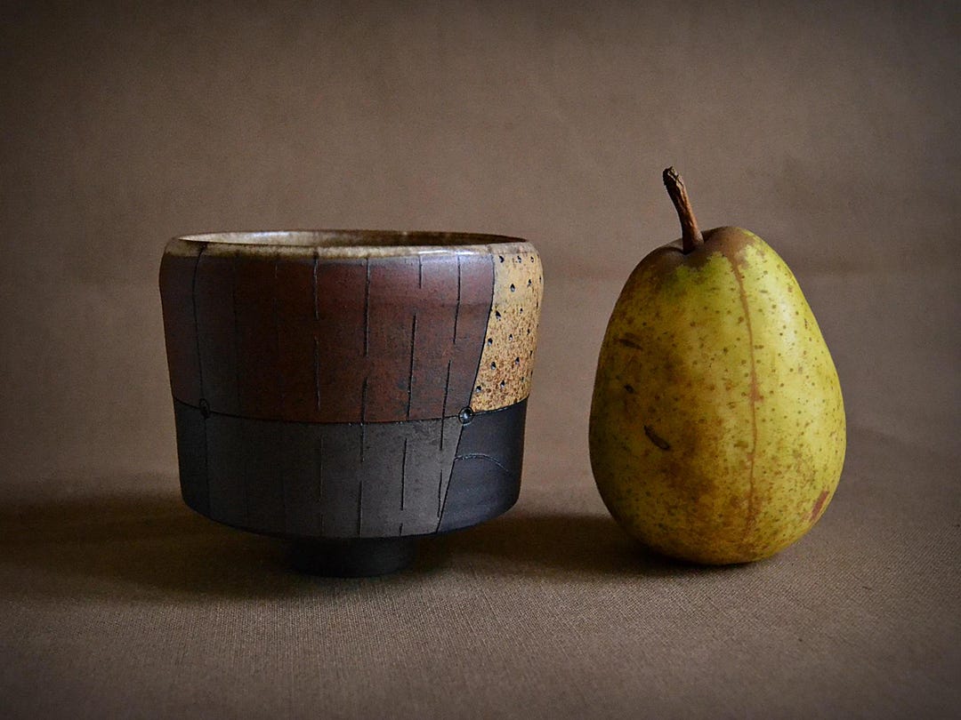 Handmade Stoneware Chawan: Modern Ceramic Tea Bowl - Etsy