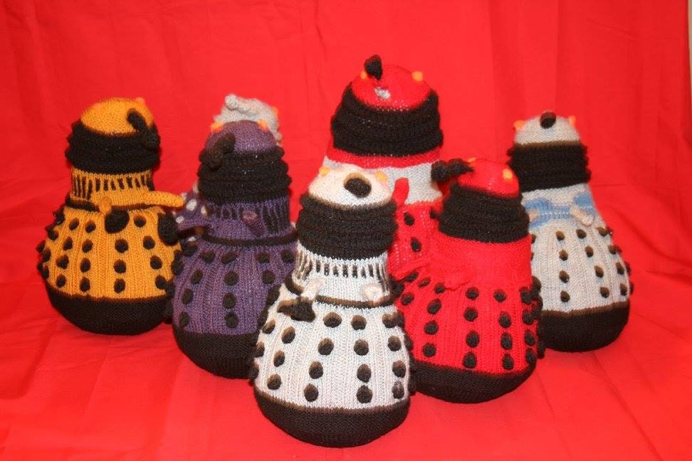 Novelty Hand Knitted Dalek Toy - Etsy