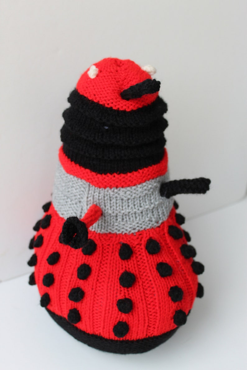 Novelty Hand Knitted Dalek Toy - Etsy