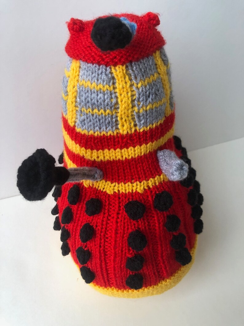Novelty Hand Knitted Dalek Toy - Etsy