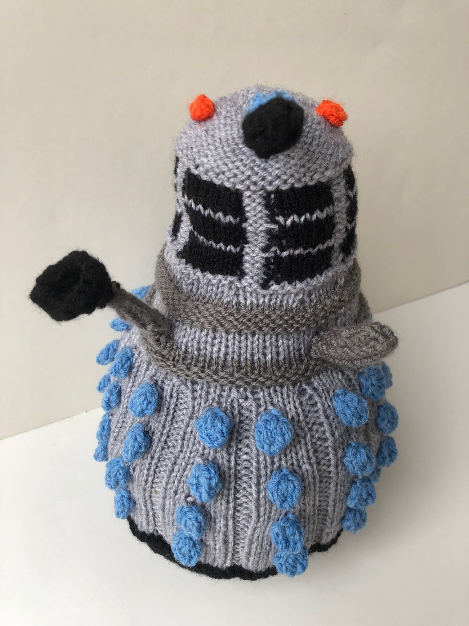 Novelty Hand Knitted Dalek Toy - Etsy