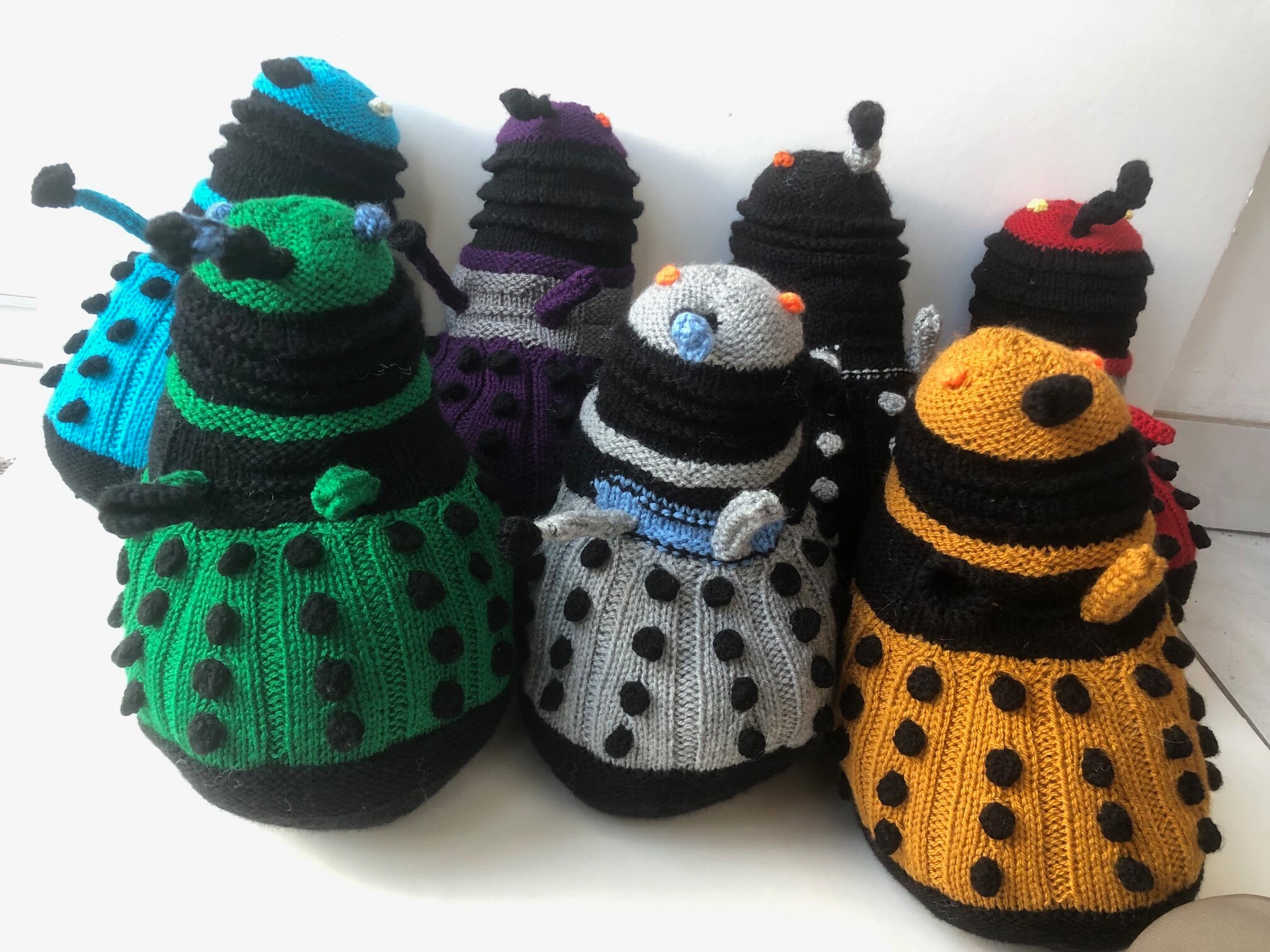 Novelty Hand Knitted Dalek Toy - Etsy