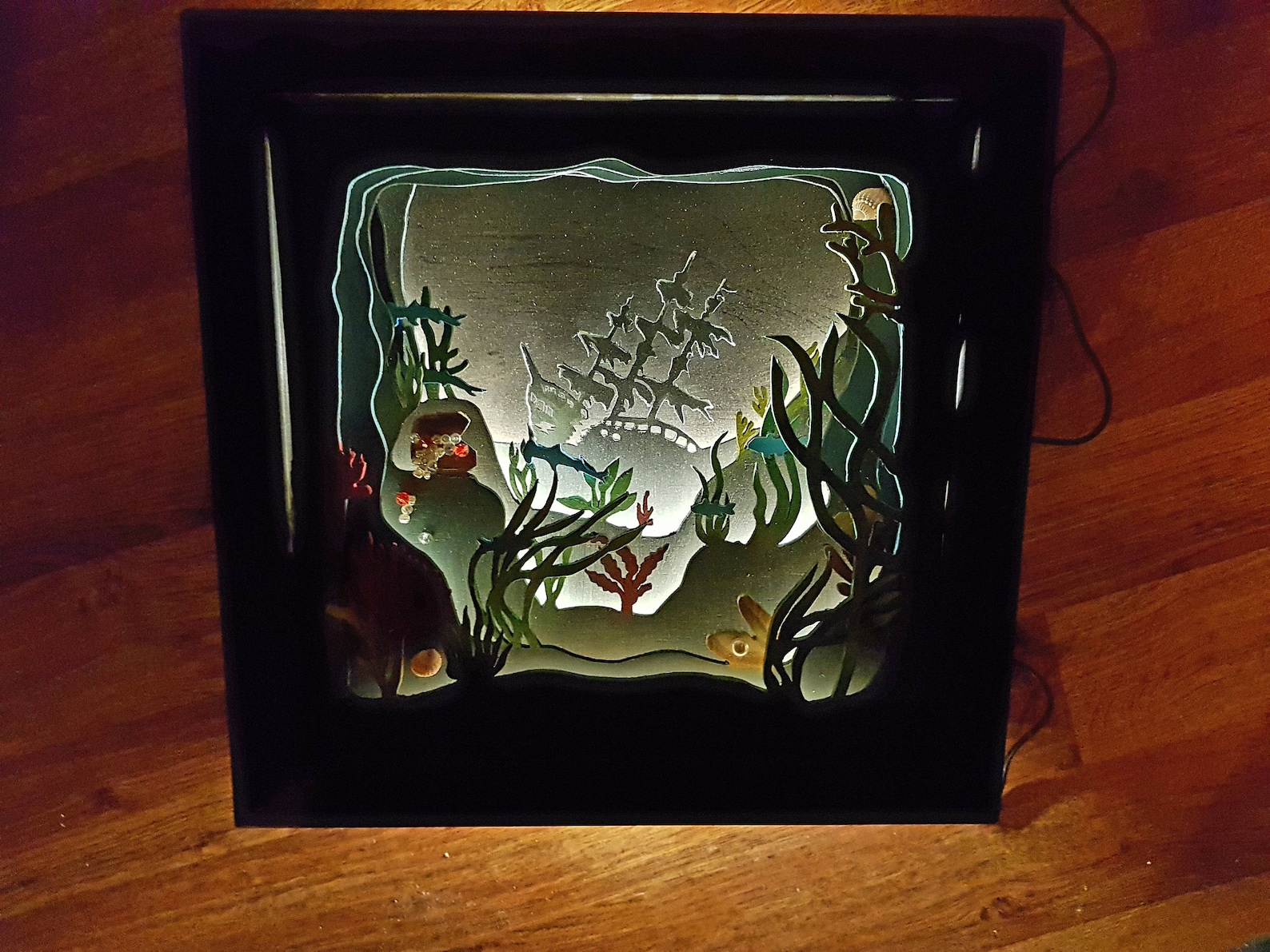 Ship Light Box Light-box Underwater Nightlight Mood Light Wreck - Etsy