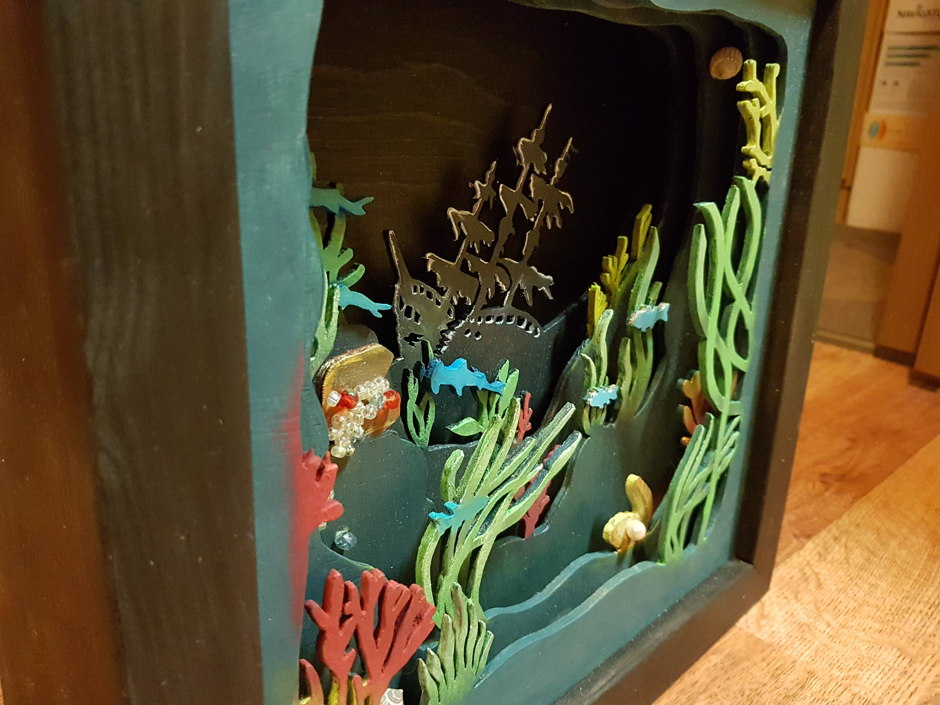 Ship Light Box Light-box Underwater Nightlight Mood Light Wreck - Etsy