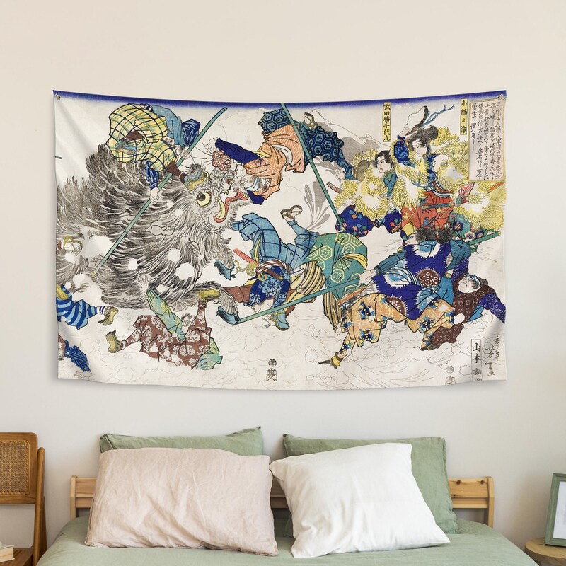 Japanese Tapestry - Etsy