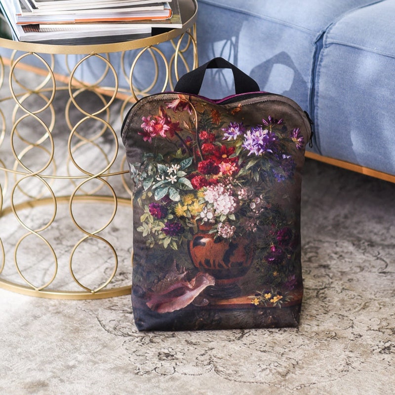 Floral Backpack - Etsy