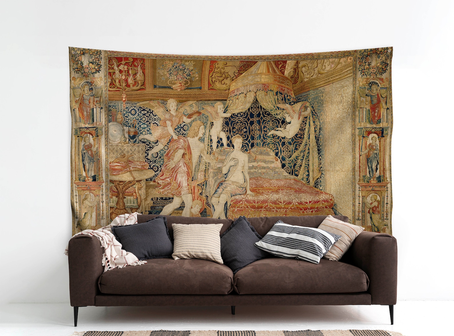 Tapisserie murale médiévale royale sensuelle | Décoration Cottagecore ...