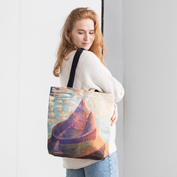 Čiurlionis Art Canvas Tote Bag With Aesthetic Scenic Painting - Etsy