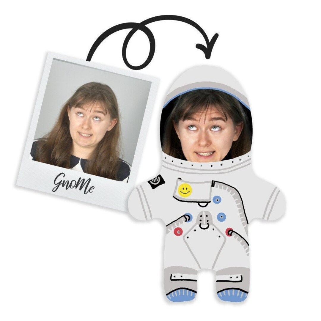 Custom Face Photo Plush Stuffed Mini Me Personalised Pillow | Spaceman ...