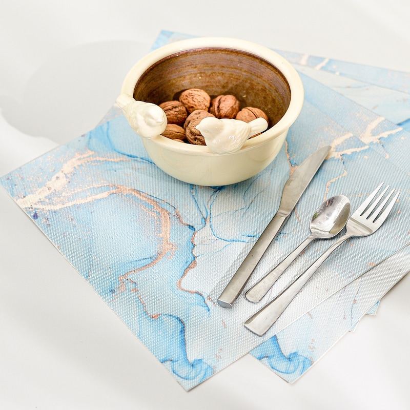 Marble Table Mats - Etsy