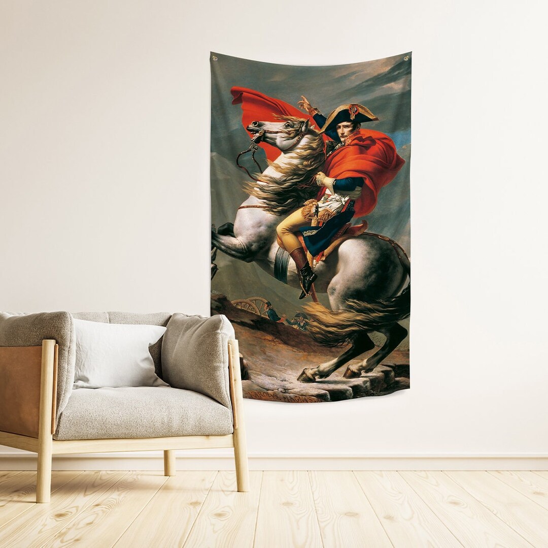 Napoleon Bonaparte Wall Tapestry | Home Decor | Napoleon Crossing the ...