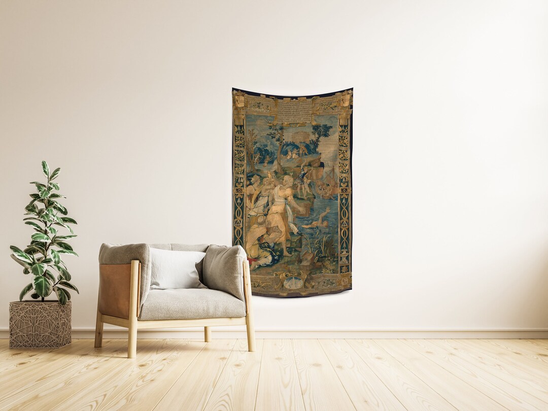 The Drowning Medieval Wall Tapestry | Cottagecore Decor | Recycled ...