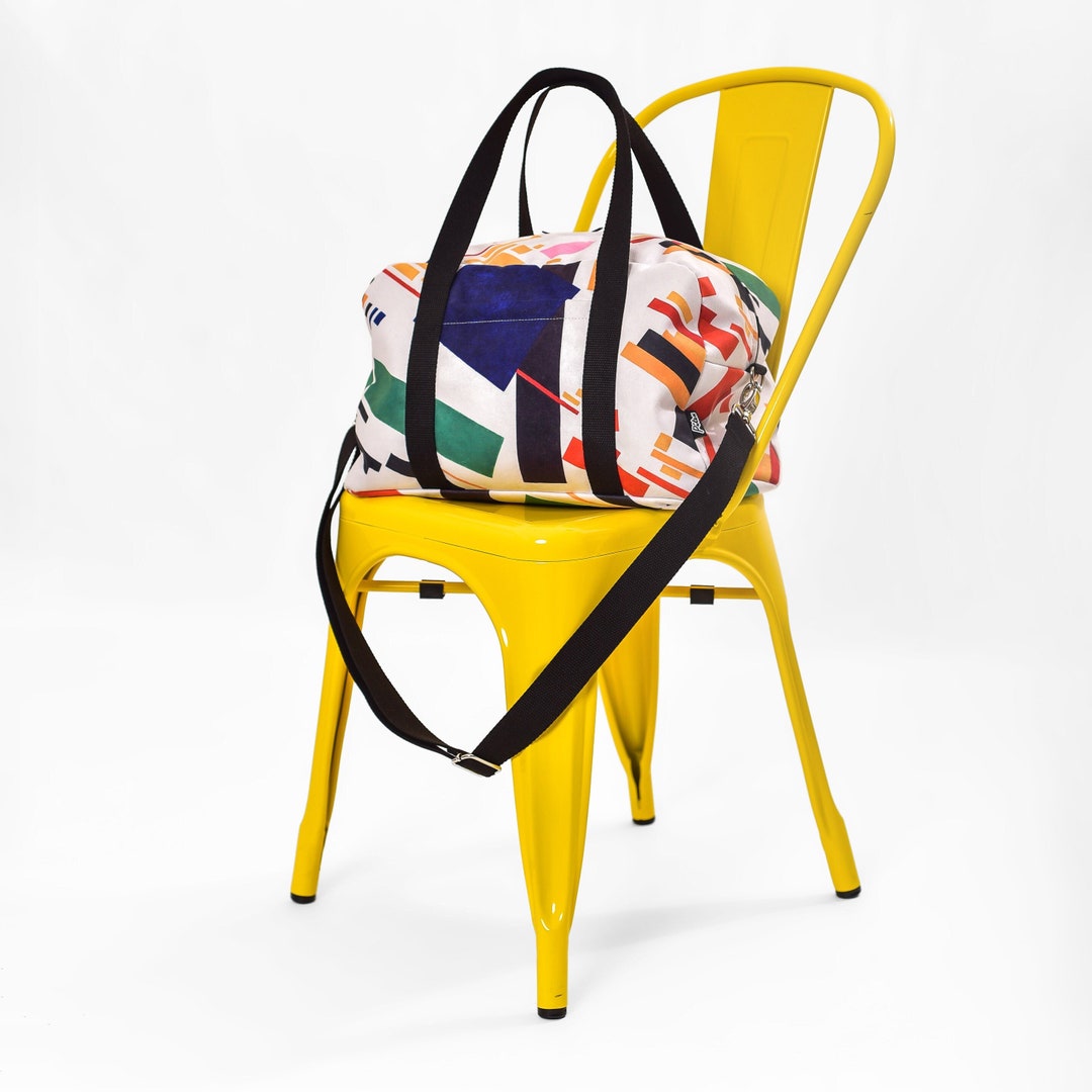Abstract Modern Duffle Bag Painting Print Design | Malevich Composition ...