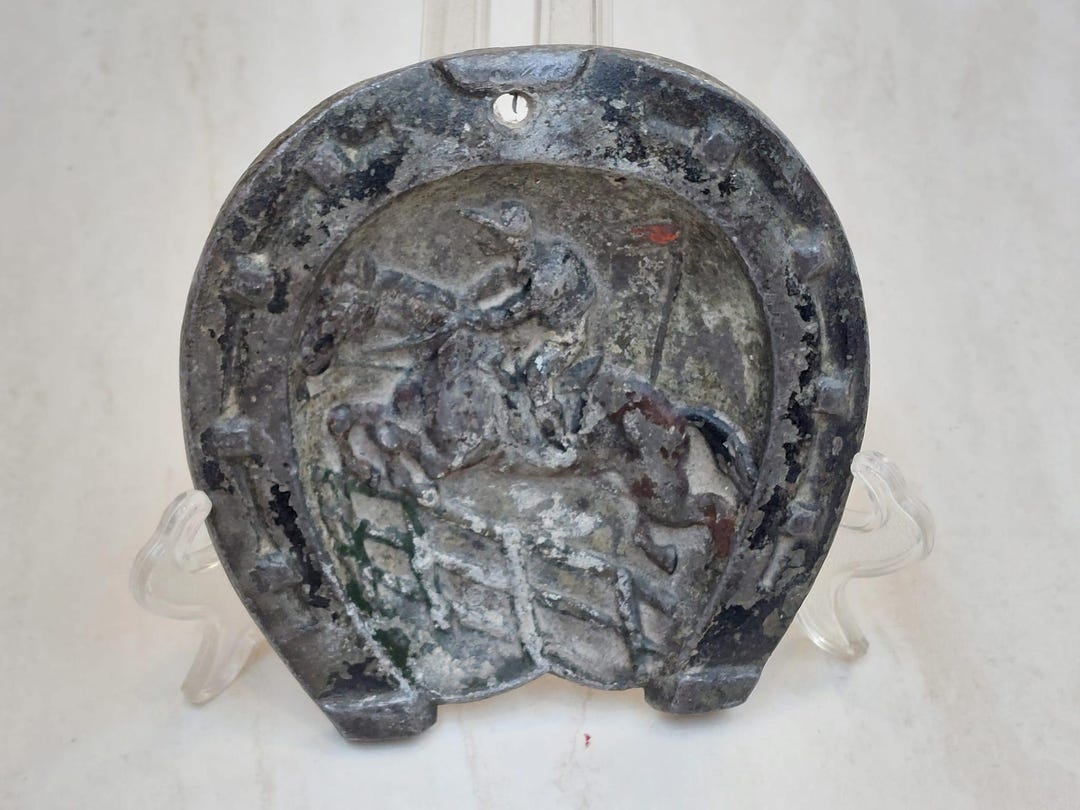 Antique Horse Shoe Steeple Chase Racing Plaque -of Racing Interest - Etsy