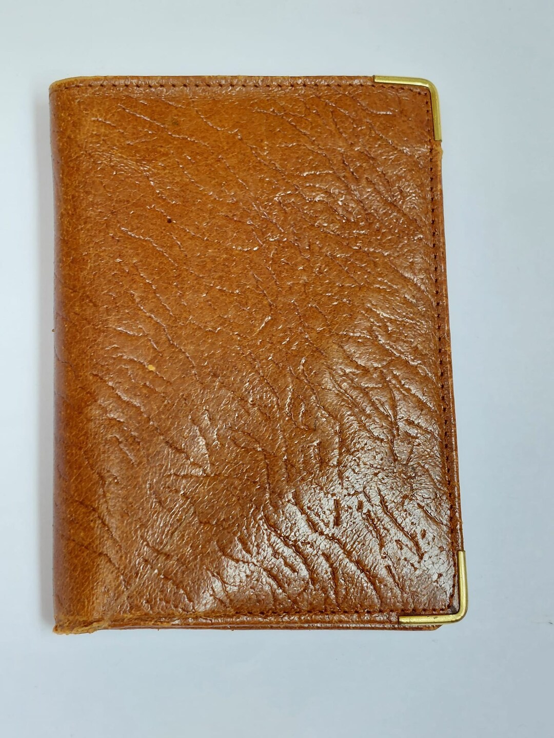Vintage Leather Bifold Wallet Tan - Etsy