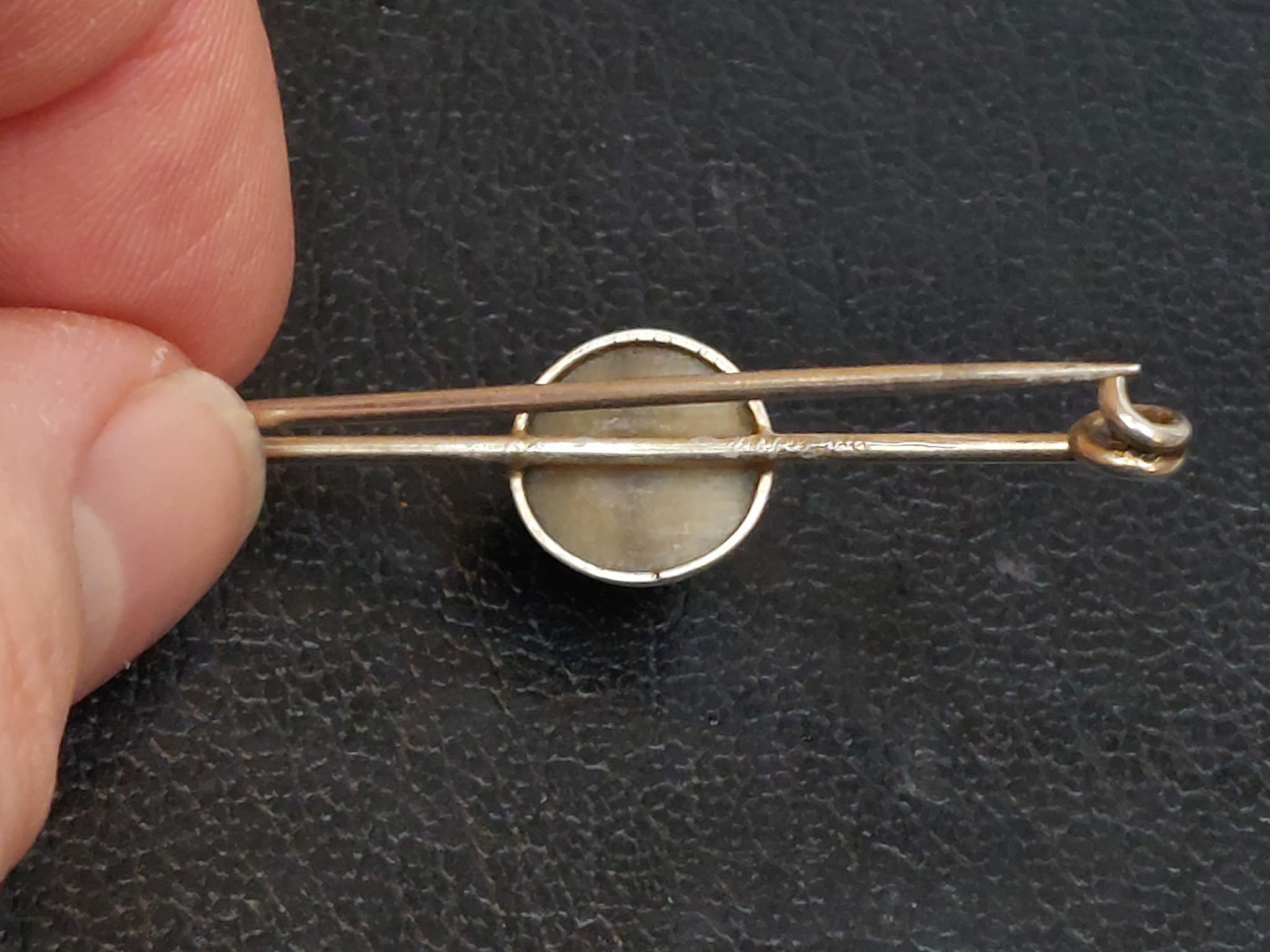 Silver (marked) Tigers Eye Bar Broach - Etsy