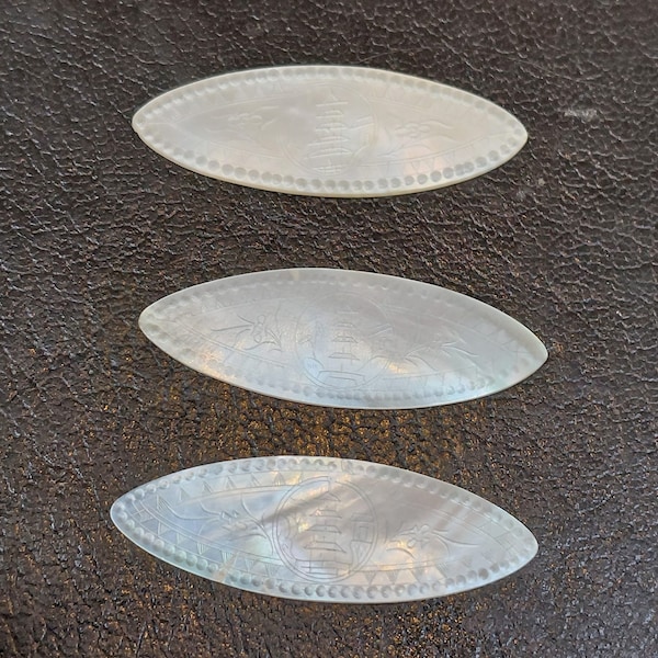 Antique Mother of Pearl Chinese Counters - Etsy UK