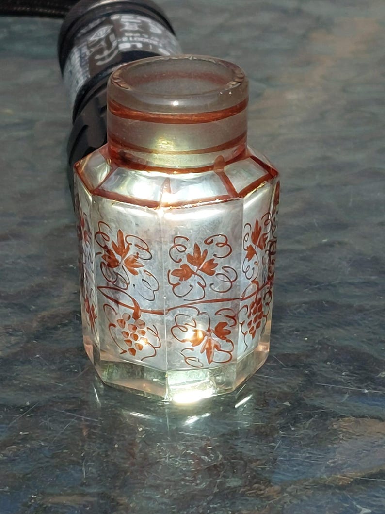 Victorian Bottle Decorated With Grape Vines - Etsy
