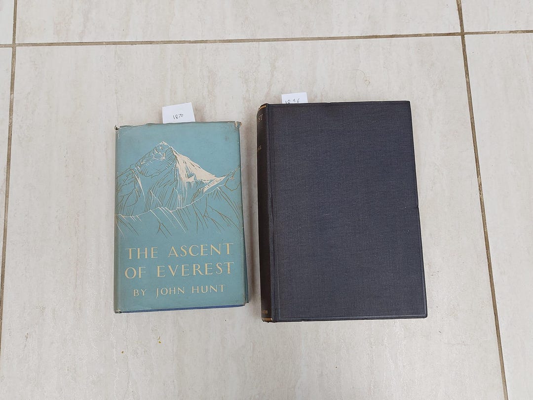 Mount Everest Ascent Mountaineering Books Two First Editions, First ...