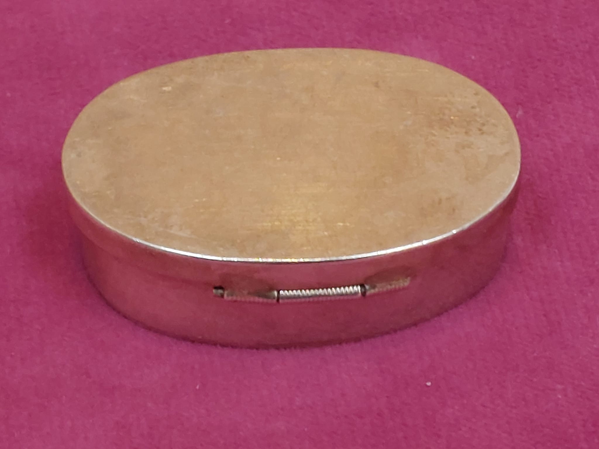 Solid Silver Pill or Snuff Box Box - Etsy