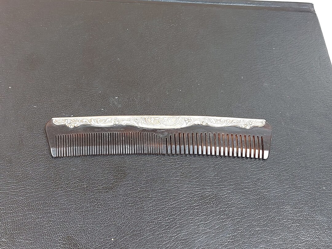 Silver Backed Comb With Full Assay Marks - Etsy