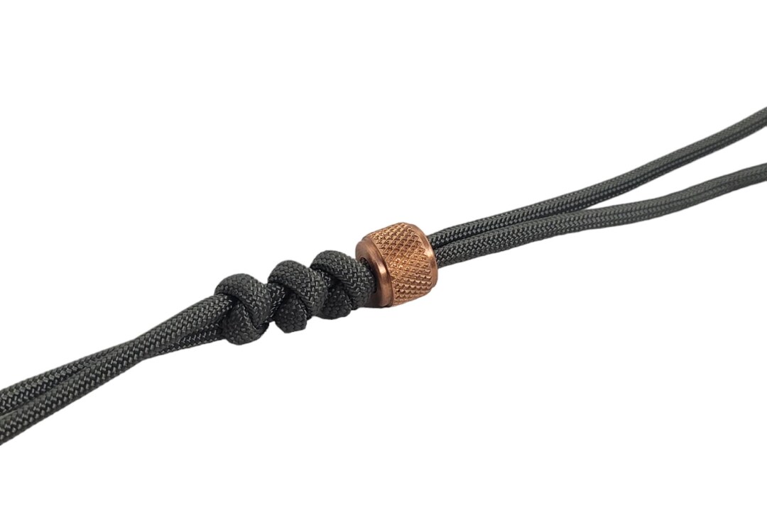 Lanyard Bead - Knurled Copper Round - Hand Machined in the USA - EDC ...