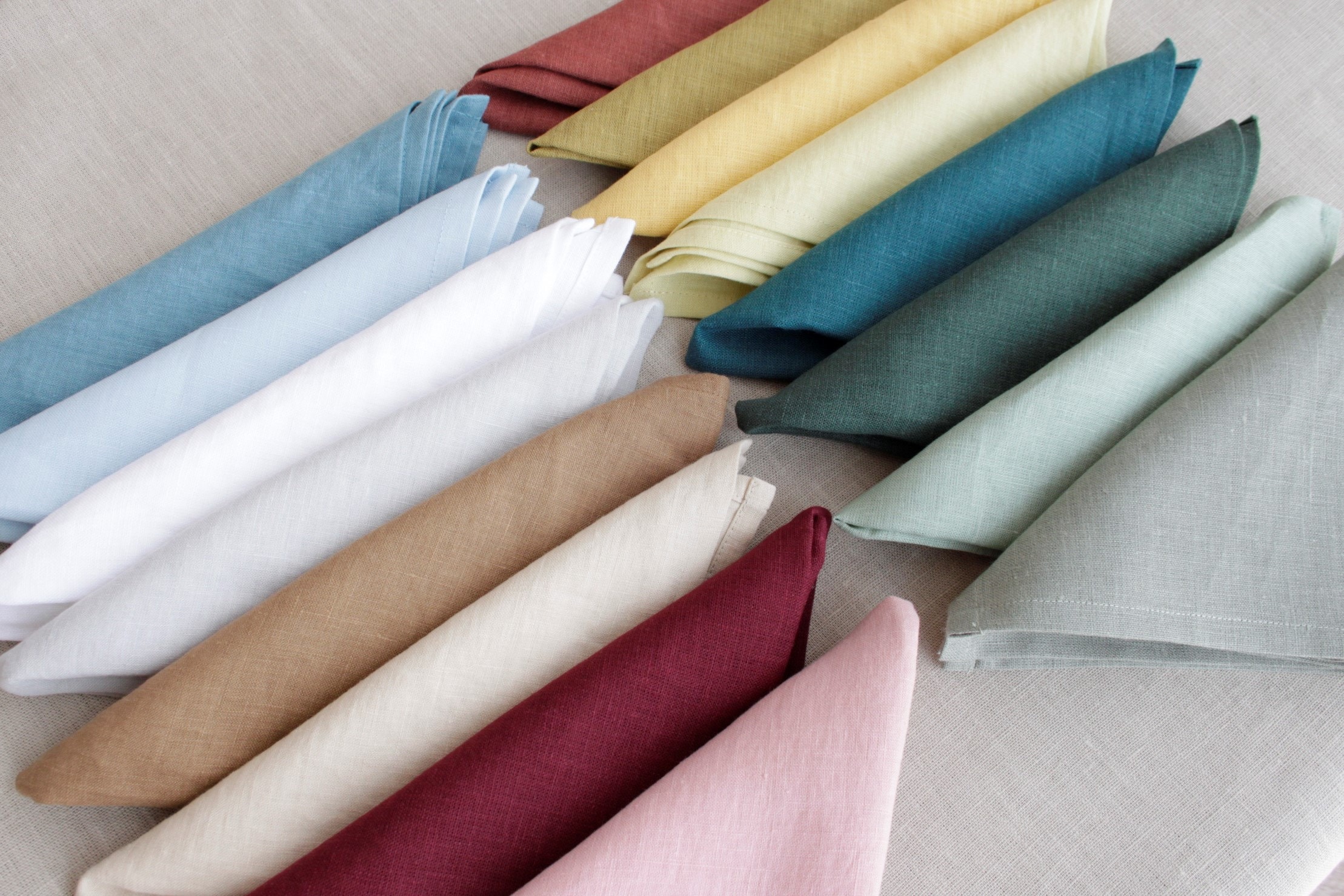 Custom Linen Napkins Bulk Cloth Cocktail Wedding Napkins Set - Etsy