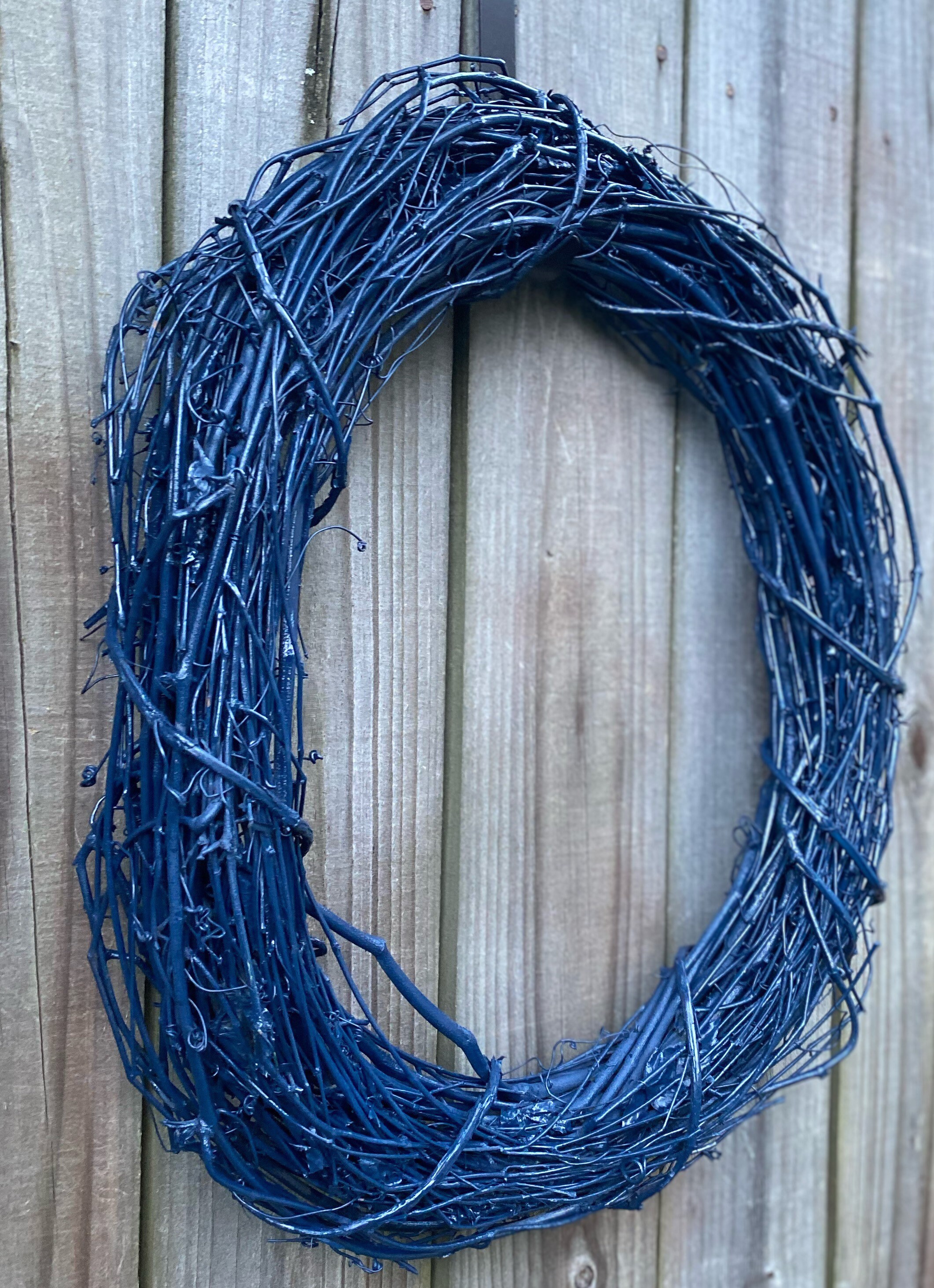 Grapevine Wreath Wreath Form Wreath Frame Grapevine Navy | Etsy