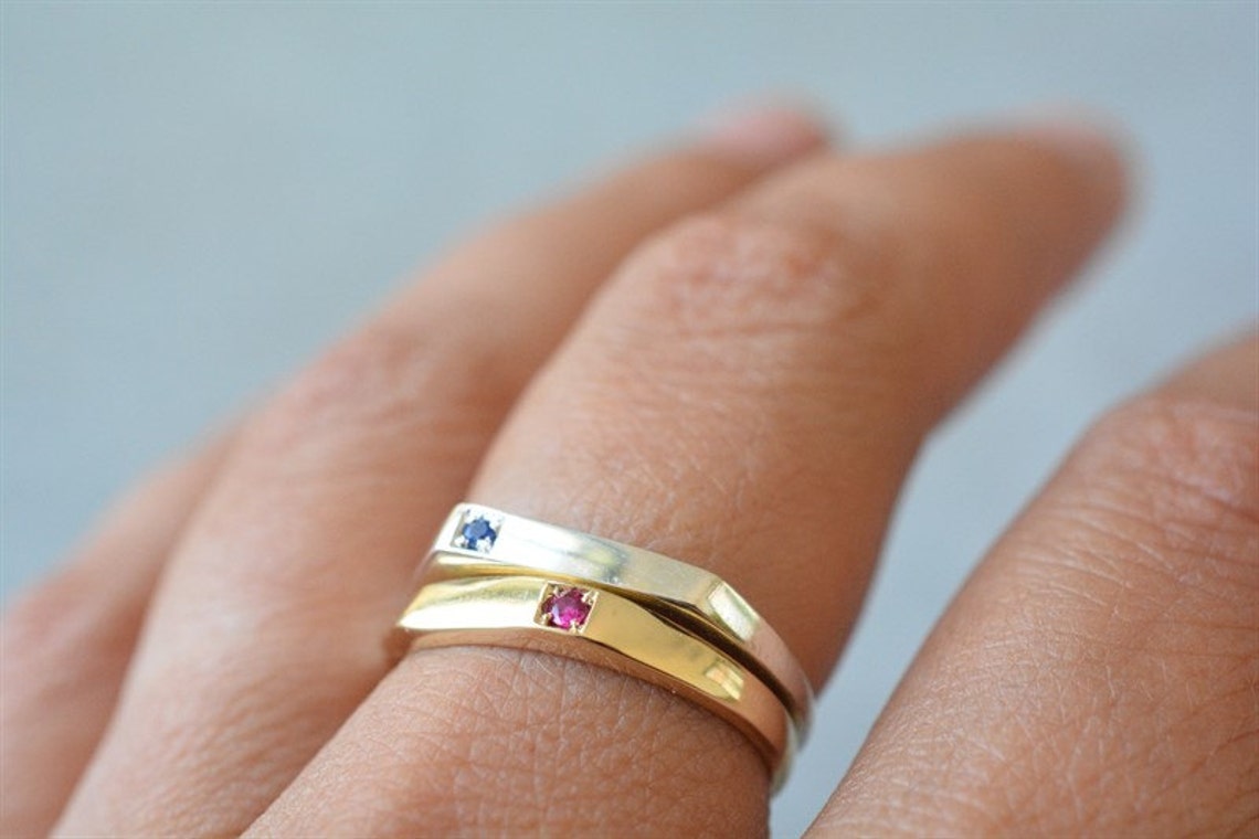 Ruby Ring ,14k Gold Solid Ring, Gold Ring Ruby, Ruby Gold Band, 14k ...