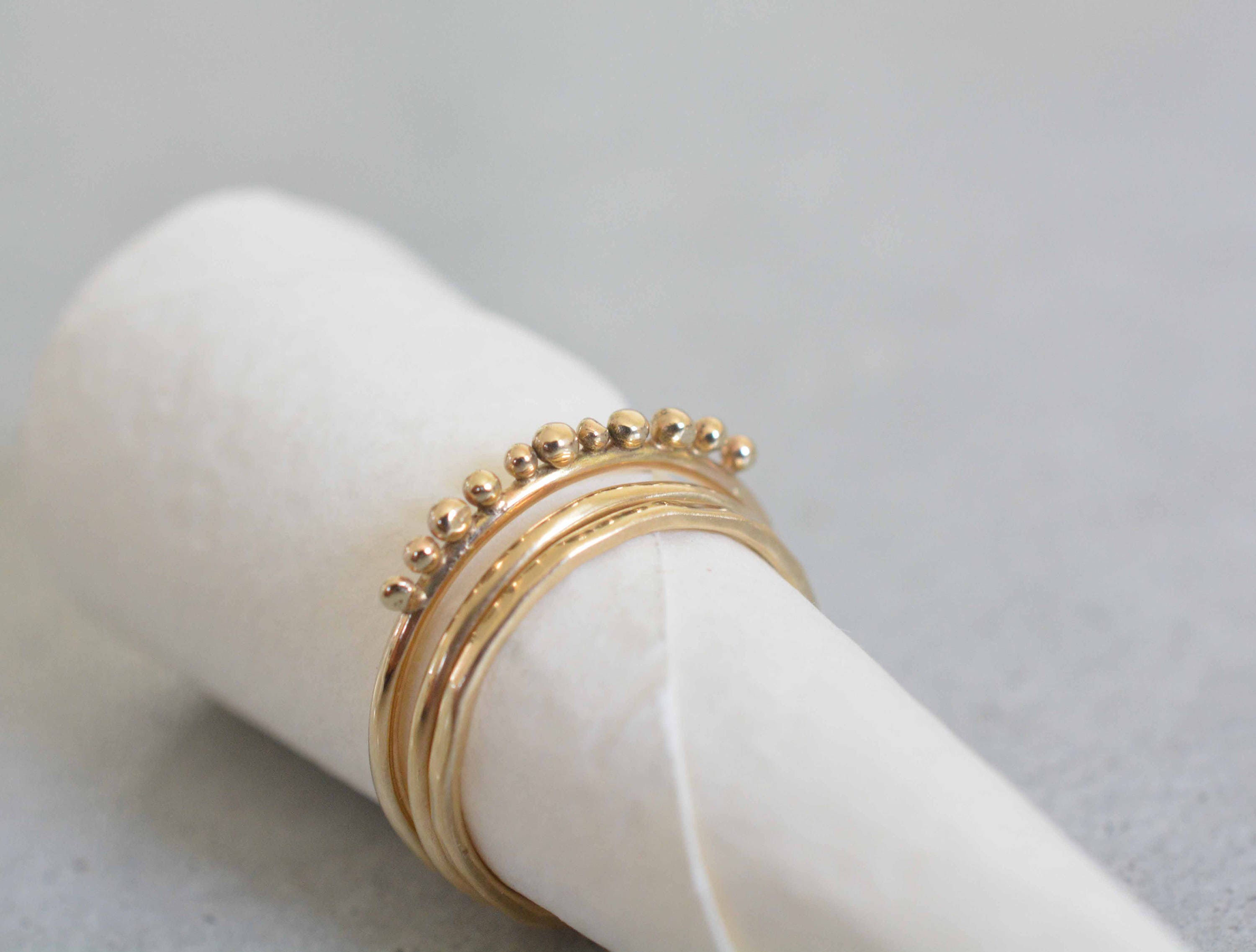Minimalist Ring, Solid Gold Ring, Free Shipping, Delicate Gold Ring ...