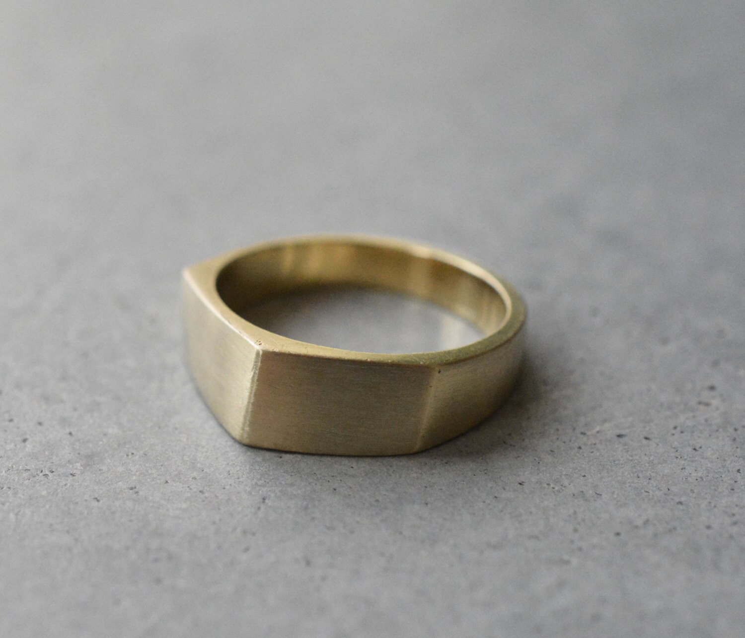 14k Solid Gold Geometric Ring Asymmetric Ring Minimalistic - Etsy Hong Kong