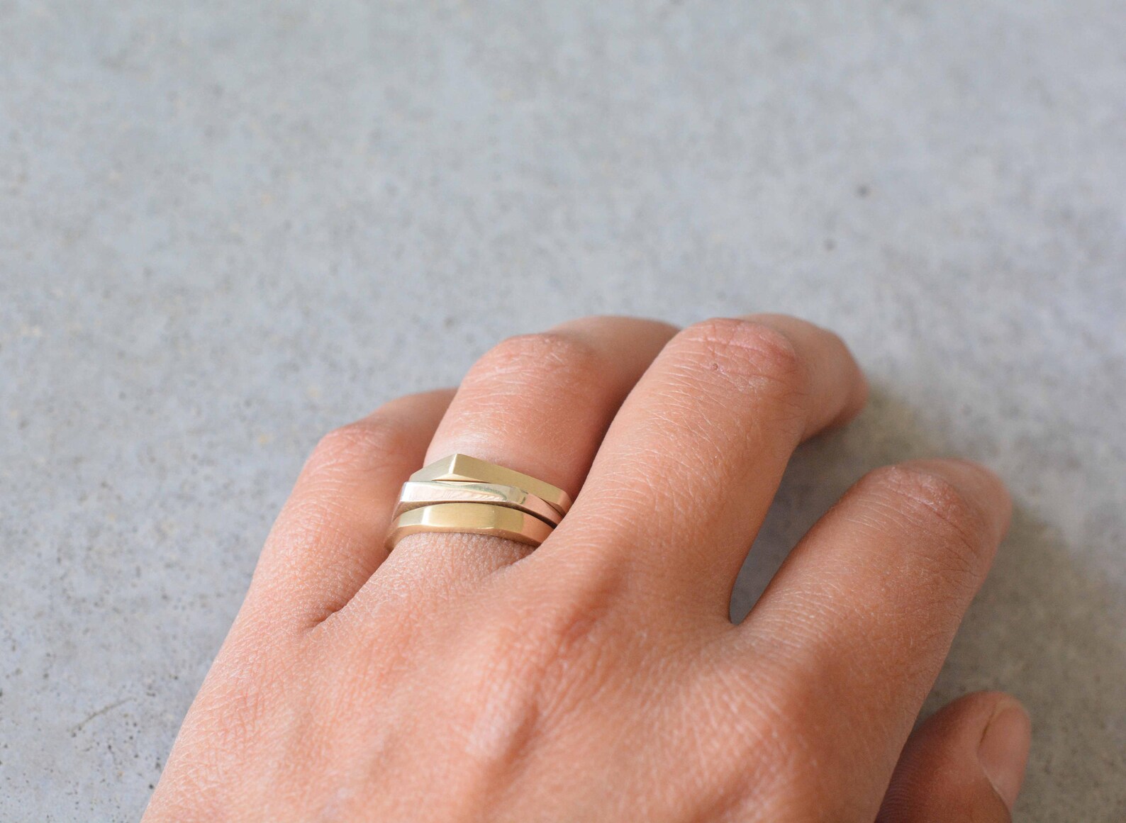 Delicate Wedding Ring 14k Gold Solid Ring Simple Wedding - Etsy