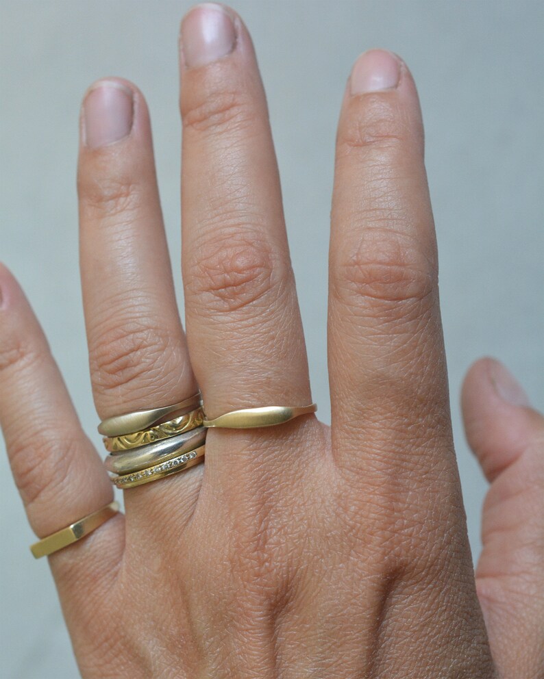 14k Gold Wedding Band 14k Gold Solid Ring Simple Gold Ring | Etsy