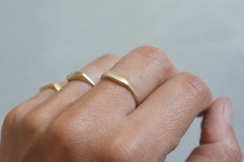 14k Gold Wedding Band 14k Gold Solid Ring Simple Gold Ring | Etsy