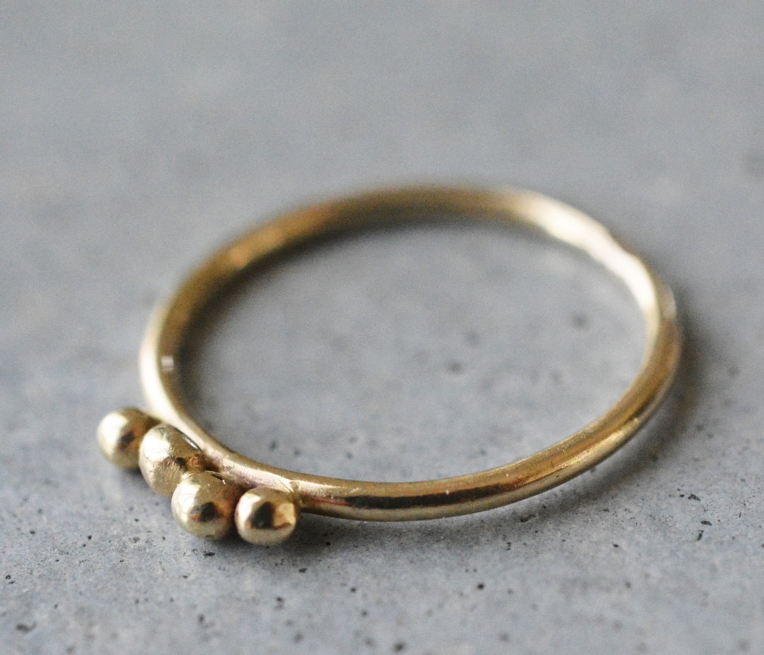 14k Delicate Ring, 14k Gold, Delicate Ring, 14k Simple Ring, Wedding ...