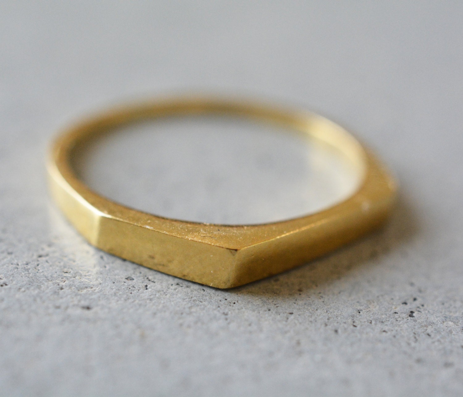 Delicate wedding ring 14k gold solid ring simple wedding | Etsy