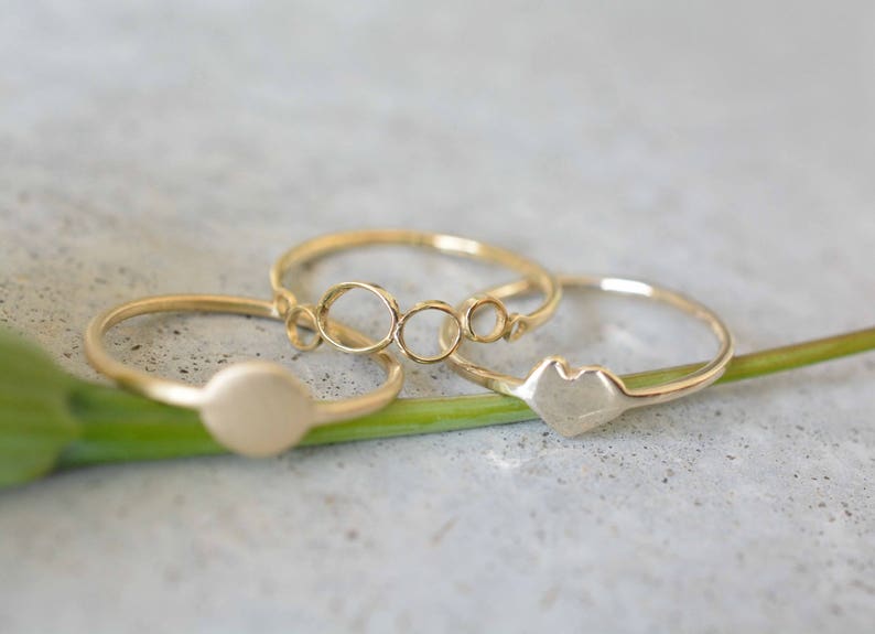 Delicate Gold Ring 14k Gold Simple Ring Wedding Ring Gold | Etsy