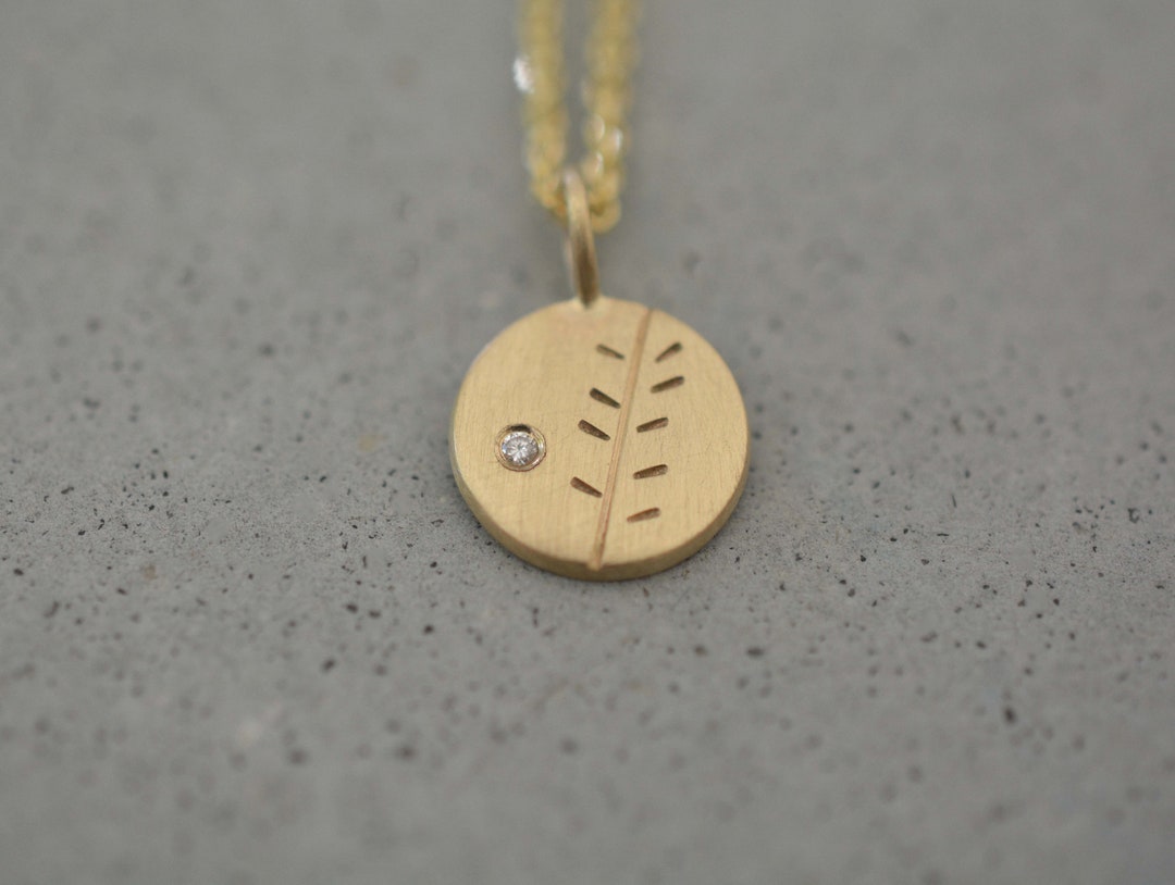 Diamond Necklace, Dainty Gold Necklace, Thin Gold Chain, 14k Gold ...
