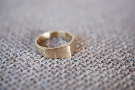 14k Solid Gold Geometric Ring Asymmetric Ring Minimalistic - Etsy Hong Kong