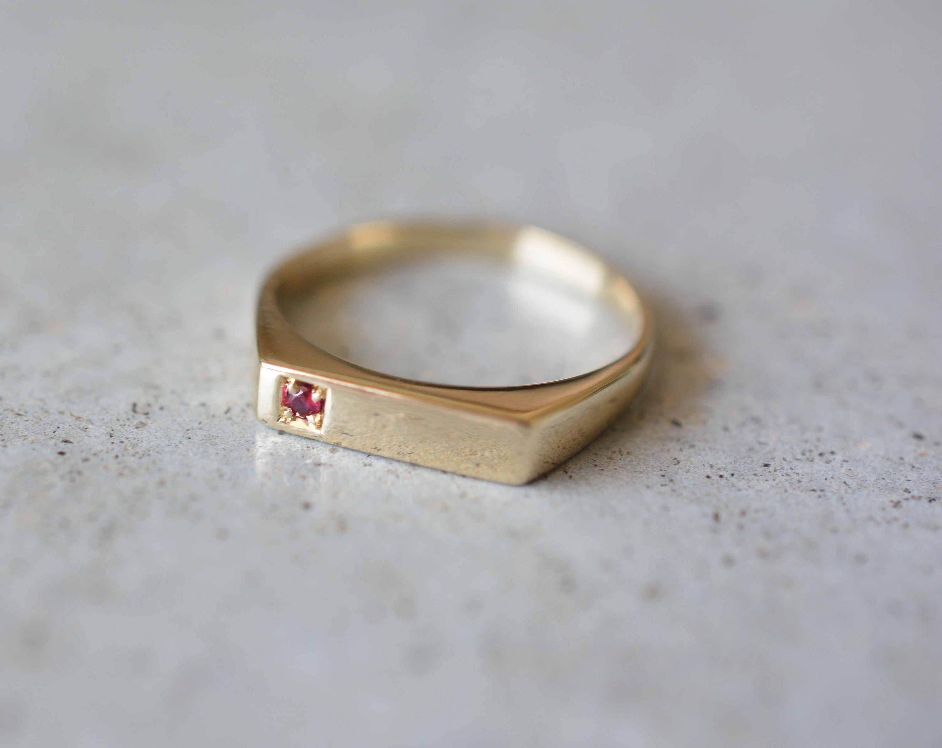 Ruby Ring 14k Gold Solid Ring Ruby Band Ring Ruby Gold - Etsy