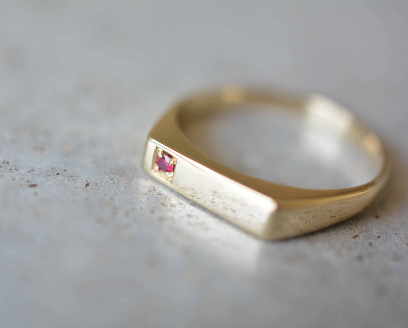 Ruby Ring 14k Gold Solid Ring Ruby Band Ring Ruby Gold | Etsy