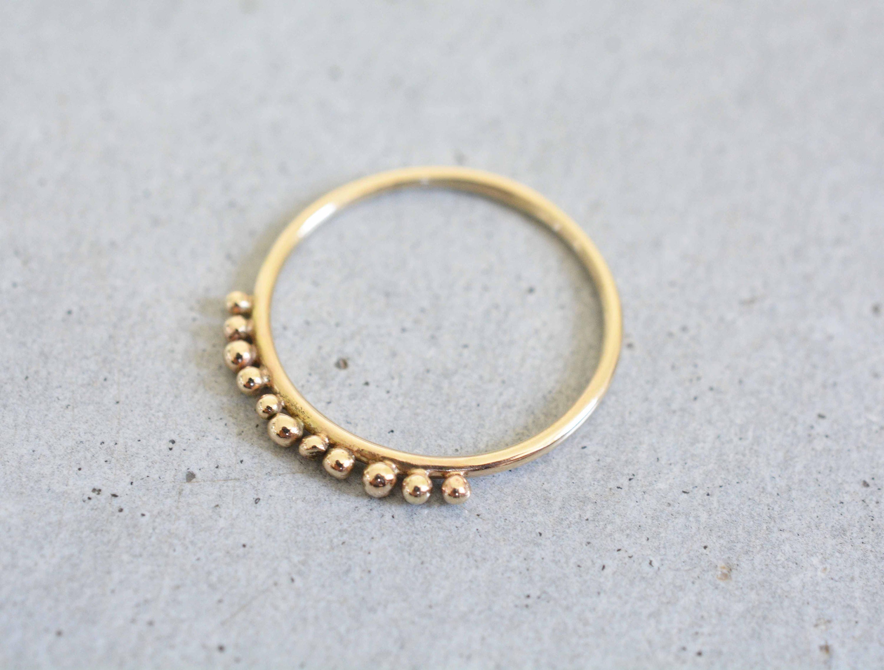 Minimalist Ring, Solid Gold Ring, Free Shipping, Delicate Gold Ring ...