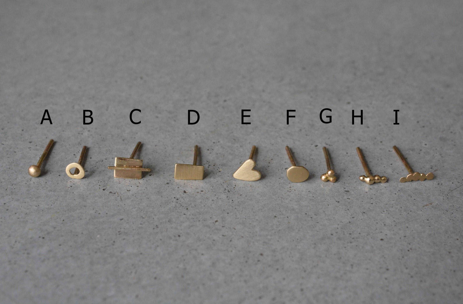 14k Gold Bracket, 14k Gold Earring Stopper, 14k Gold Stud Earrings ...