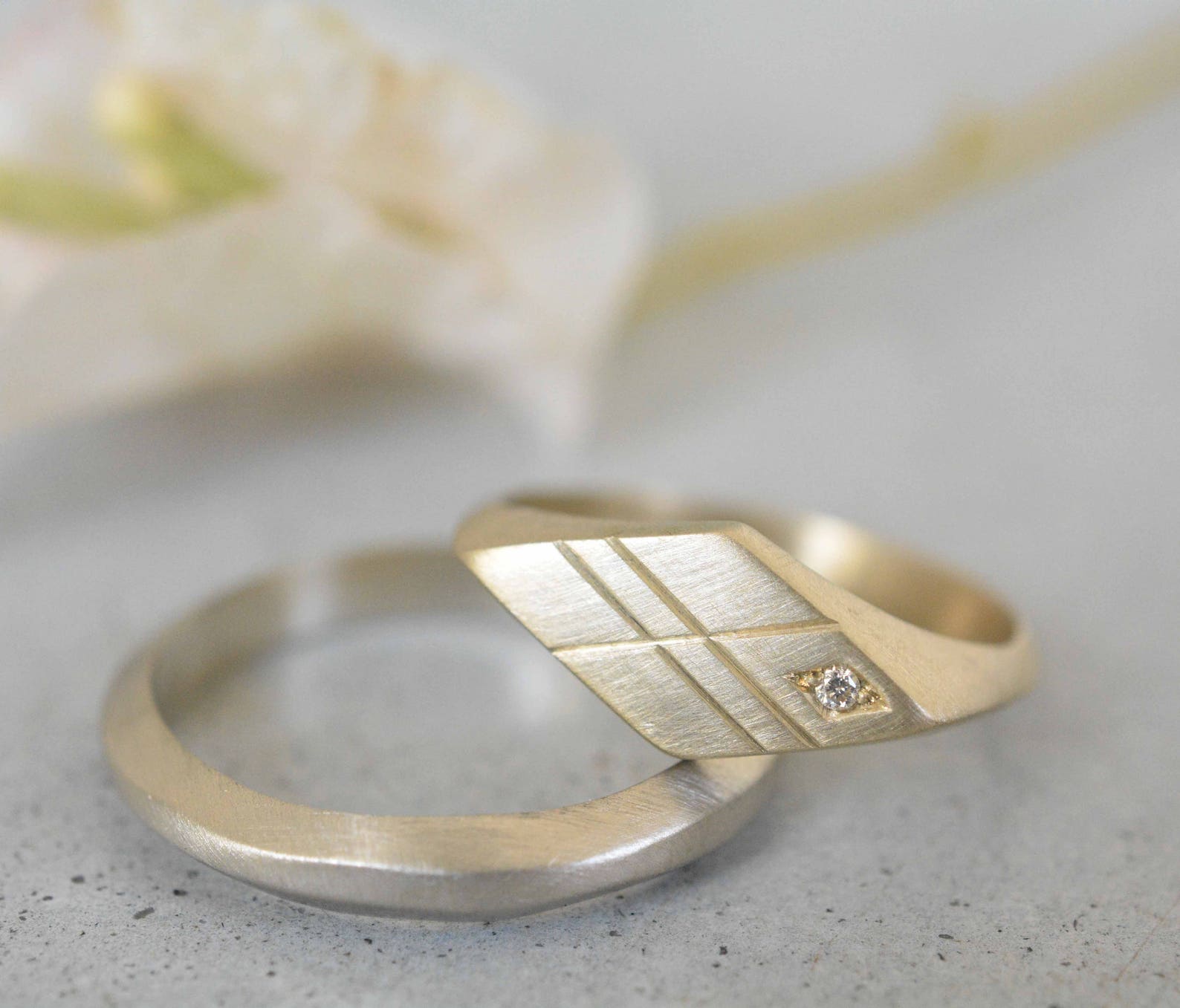 14k Gold Diamond Ring14k Gold Engagement Ringdiamond Ring | Etsy