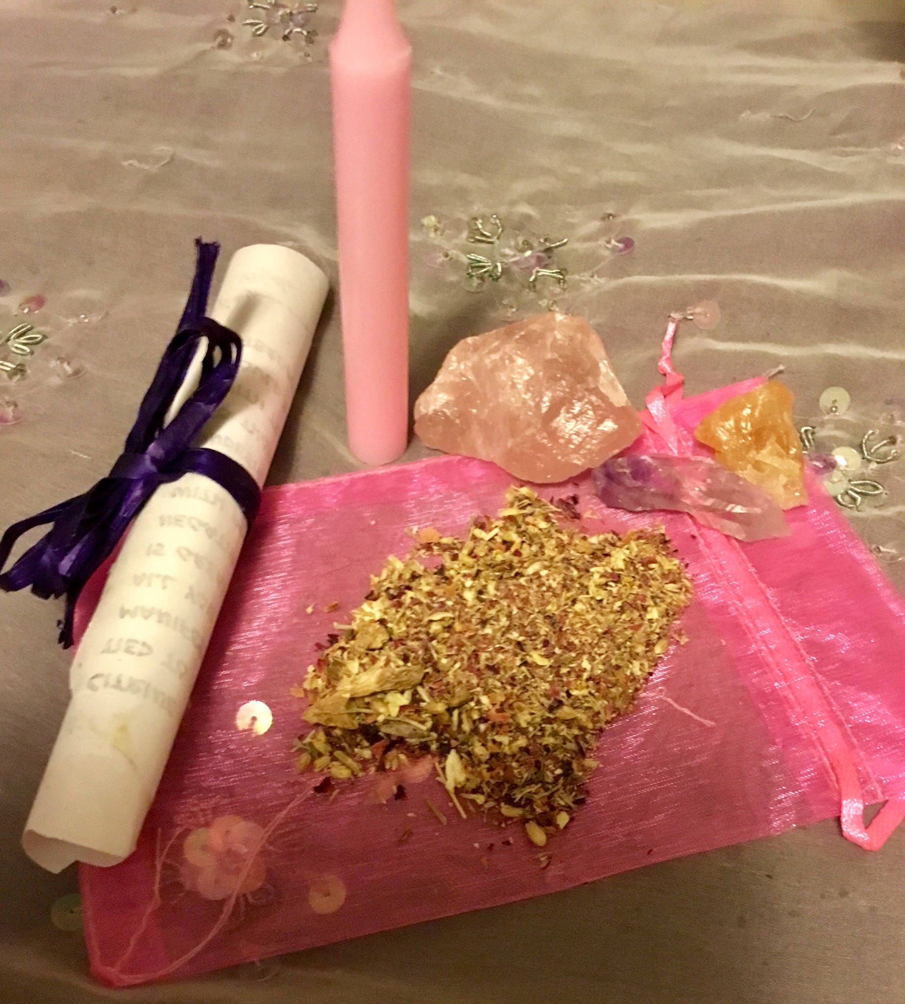 Love Manifestation Ritual Kit/ Altar kit love spell