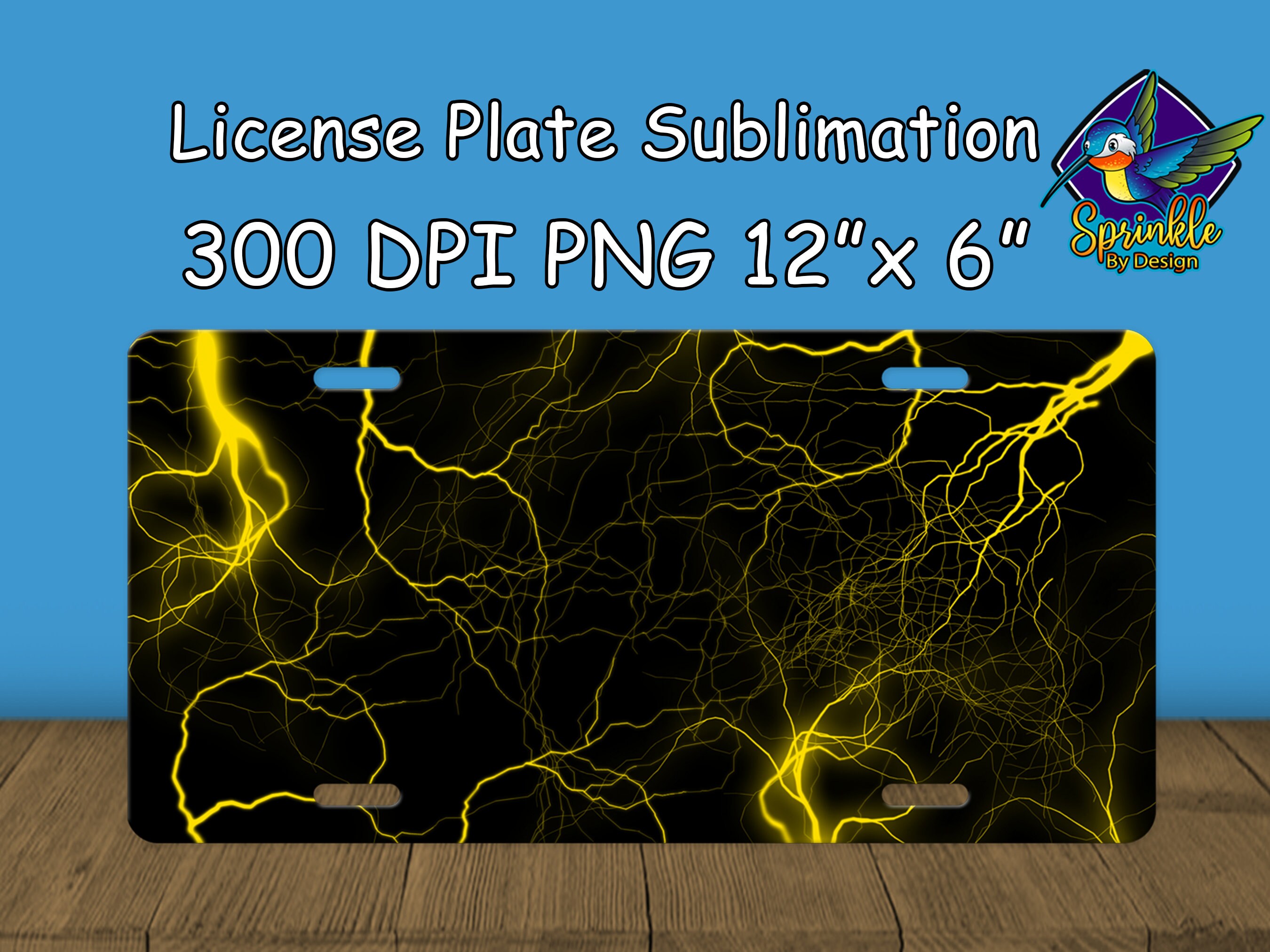 Lightning License Plate Sublimation Bundle - Etsy